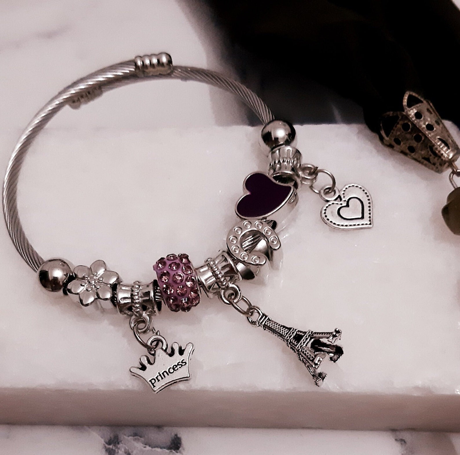 Stainless Steel Charm Bracelet Types White Birch Fit Pandora - Etsy