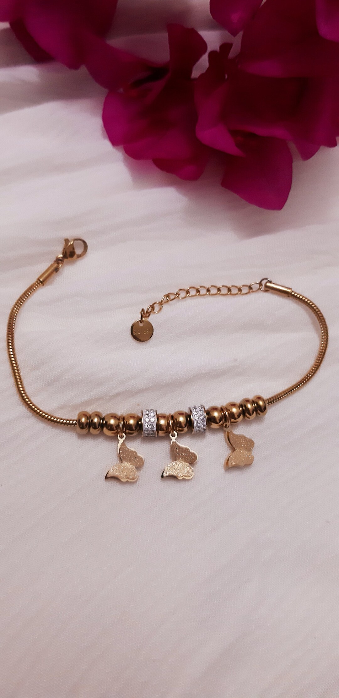 Stainless Steel Bangle Bracelet Types , 18K Gold Plated Stainless Steel ...