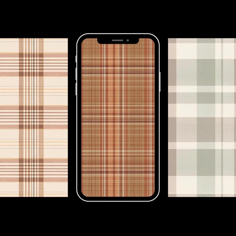 Pumpkin Spice Plaid Digital Paper | 18 Fall Scrapbook Backgrounds ...