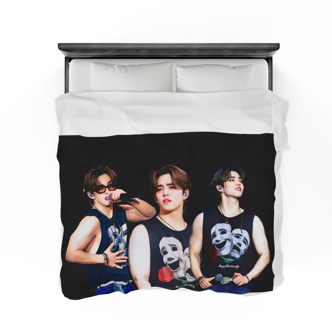 Svt Scoups Lollapalooza Plush Blanket, Svt Members Kpop Blanket ...