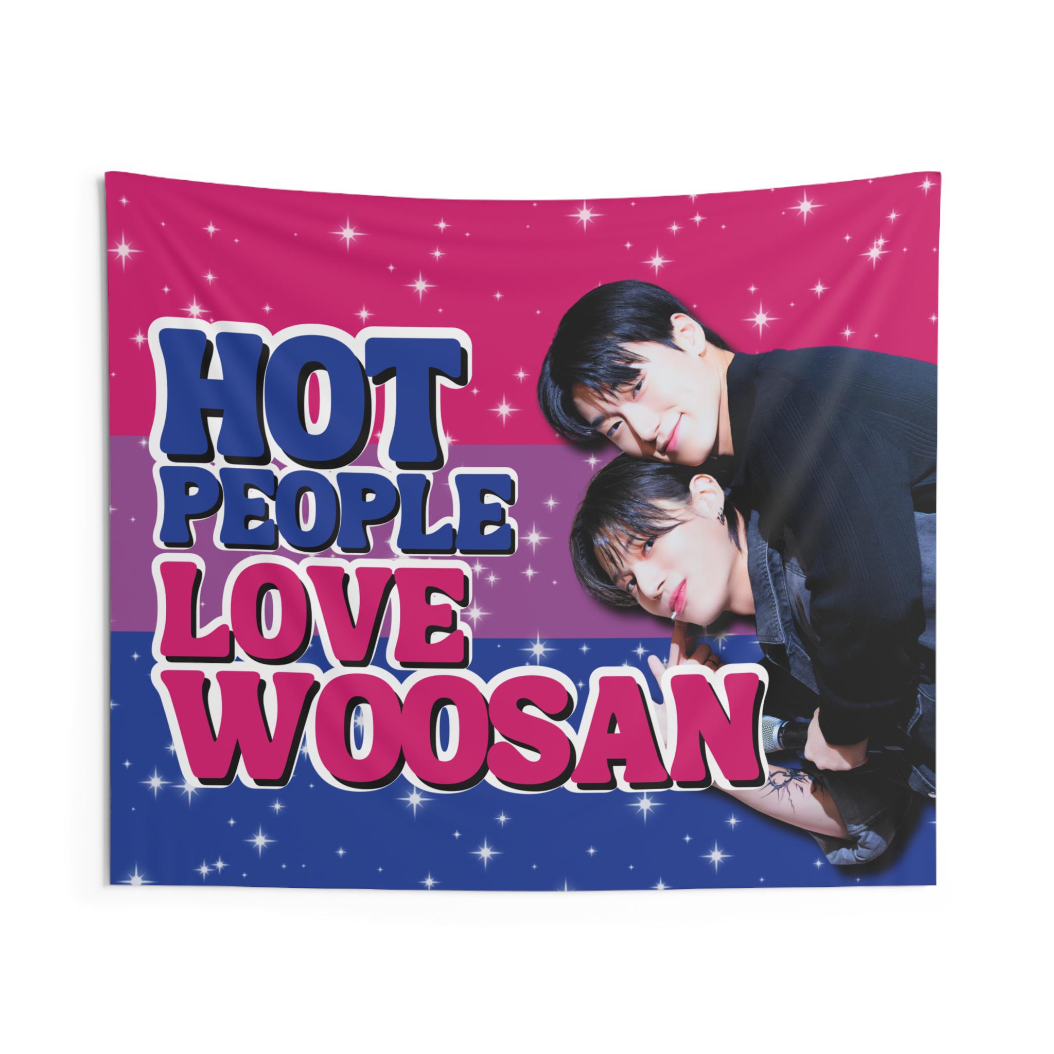 Ateez Woosan Bisexual Hot Girls Banner, Ateez San Wooyoung Kpop Flag ...