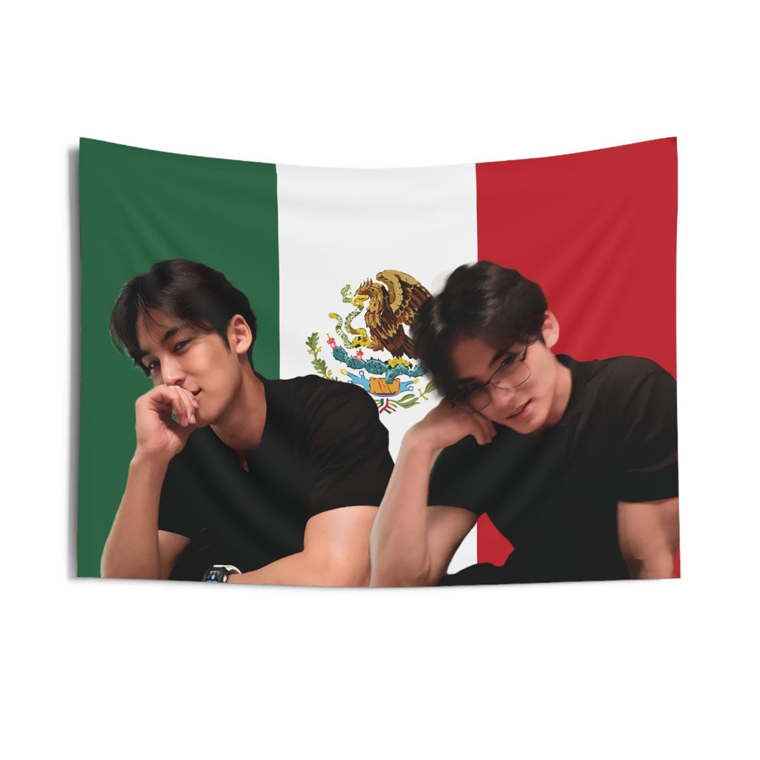 SEVENTEEN Mingyu Mexico Flag Banner, Svt Members Kpop Flag, Svt Album ...