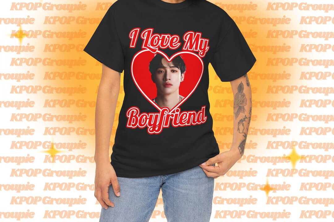 Skz Bang Chan I Love My Boyfriend Shirt, Stray Kids Bang Chan Bootleg ...