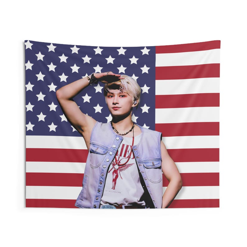 Svt Jun Armpit America Flag Banner, Seventeen Members Kpop Flag, Svt ...