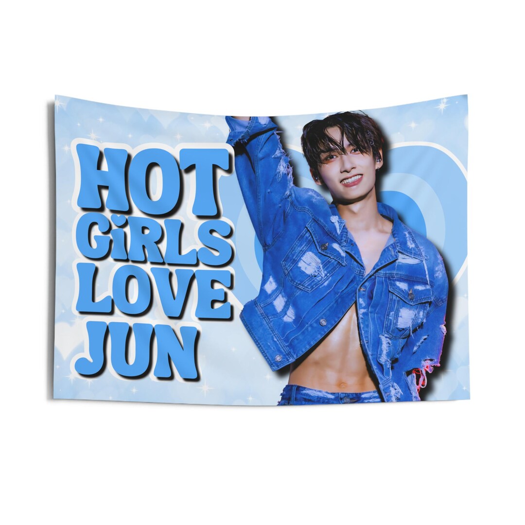 SVT Jun Blue Hot Girls Concert Banner, Seventeen Members Kpop Flag, Svt ...