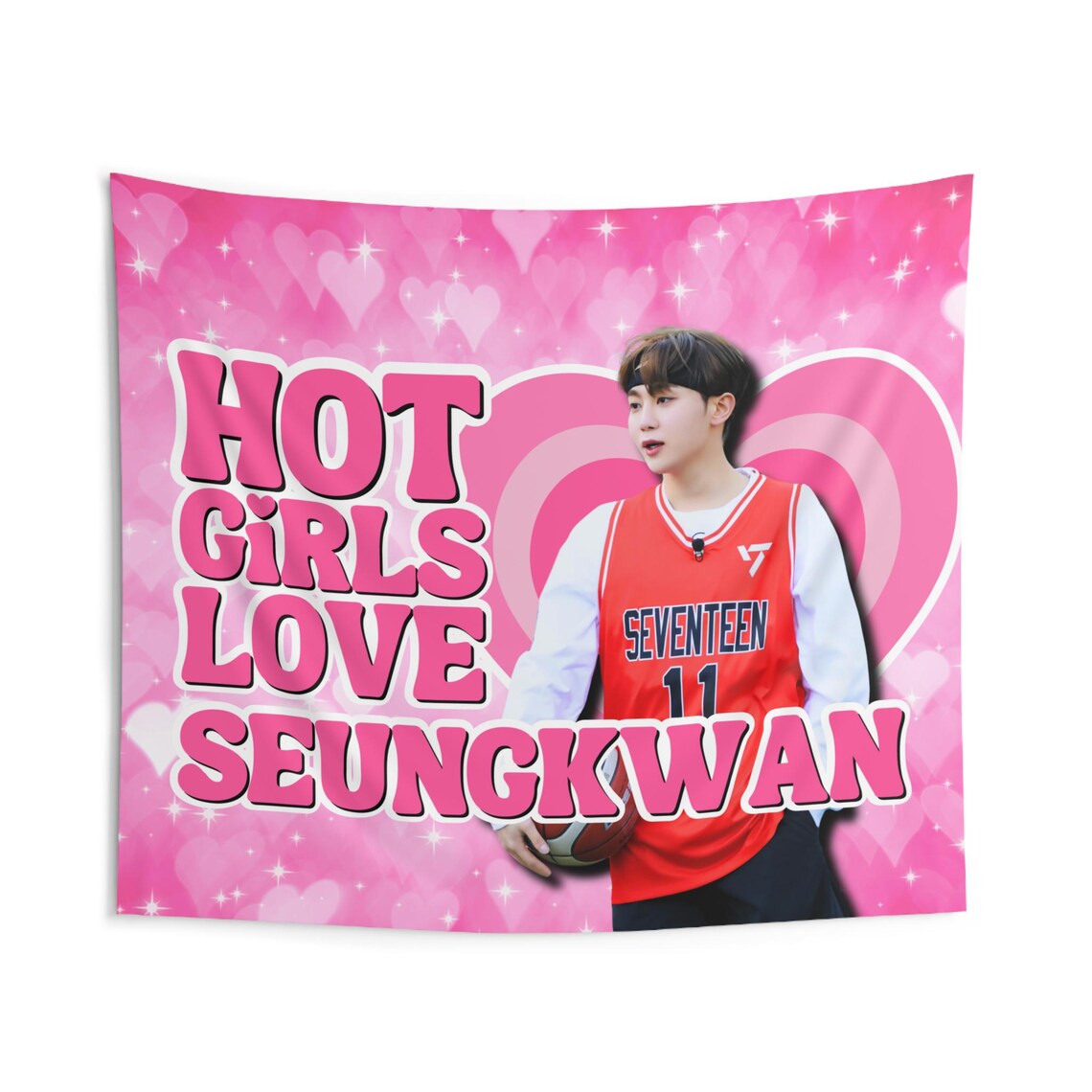 Svt Seungkwan Jersey Hot Girls Banner, Seventeen Members Kpop Flag, Svt ...