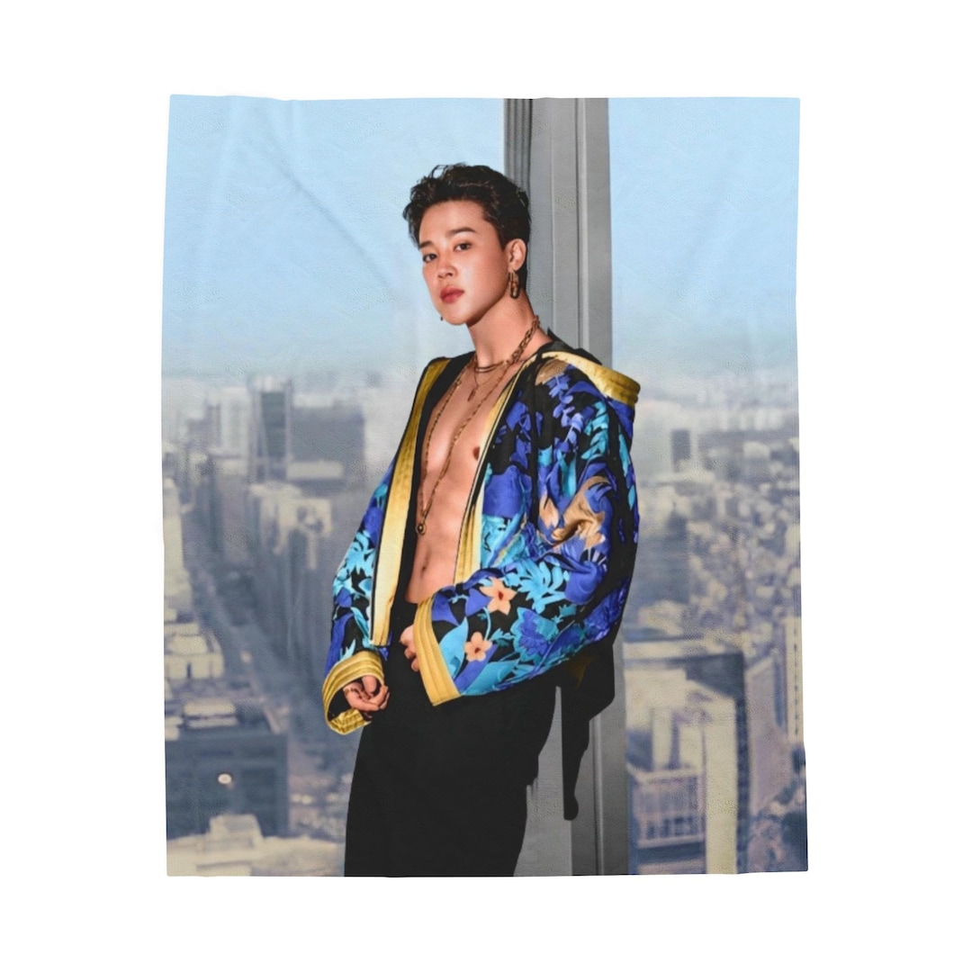 Bts Jimin Shirtless Plush Blanket, Jimin Who Kpop Blanket, Jimin Muse ...