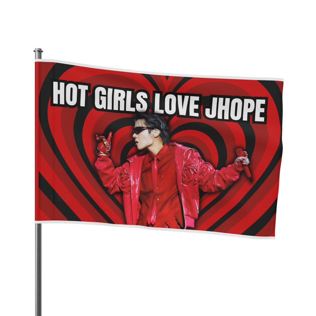 Hot Girls Love Jhope Tour Banner Hope on the Stage 2025 Bangtan Flag ...