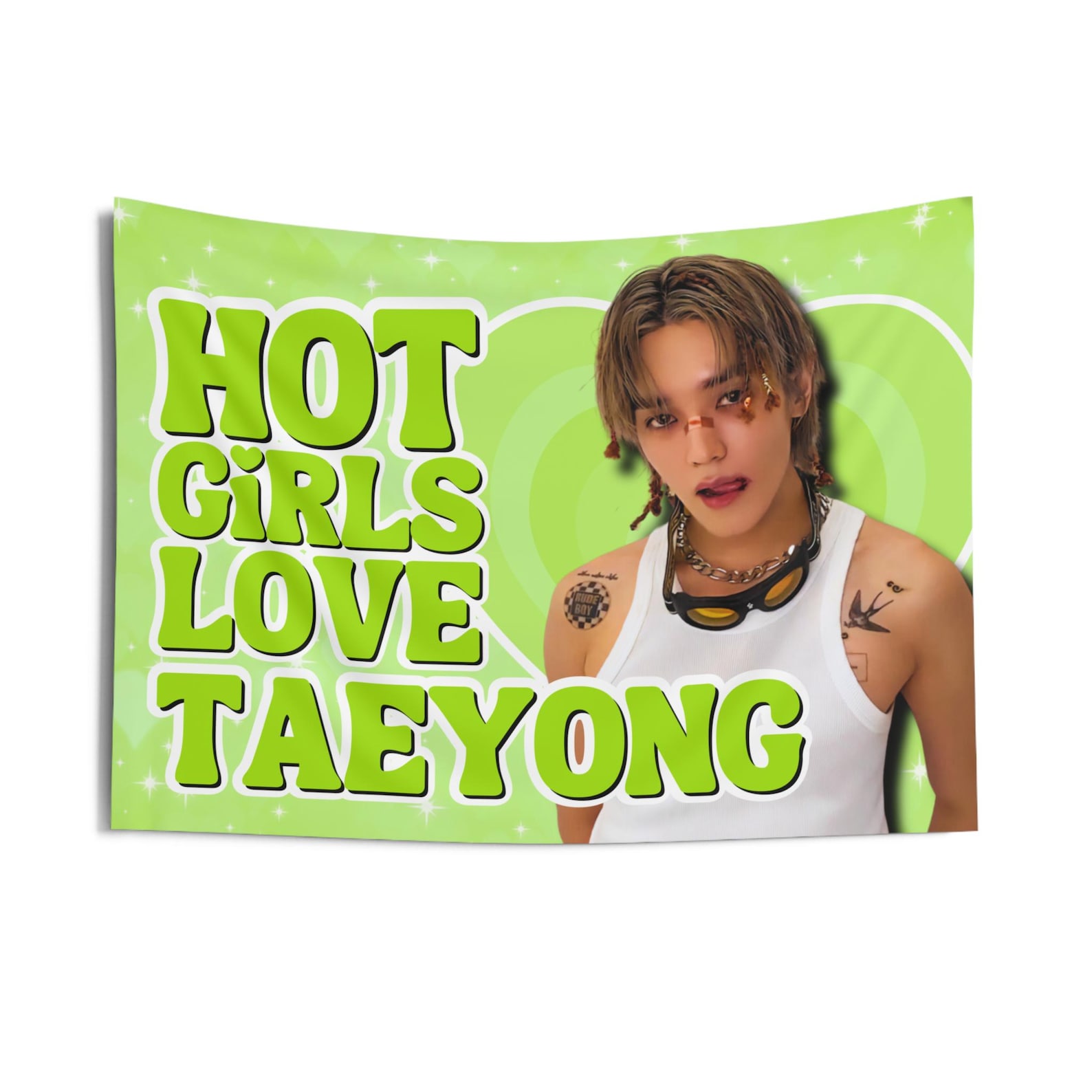 Nct 127 Taeyong Hot Girls Concert Banner, NCT Dream Kpop Flag, NCT ...