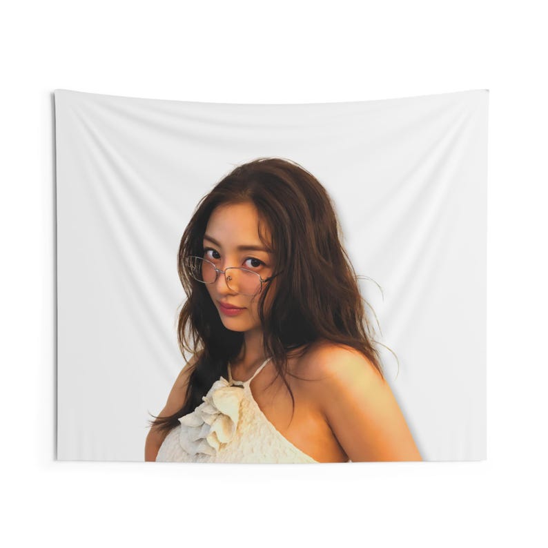 Twice Jihyo Glasses White Wall Banner, Twice Members Kpop Flag, Twice ...