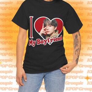 ENHYPEN Heeseung I Love My Boyfriend Shirt, Custom Enhypen Heeseung ...