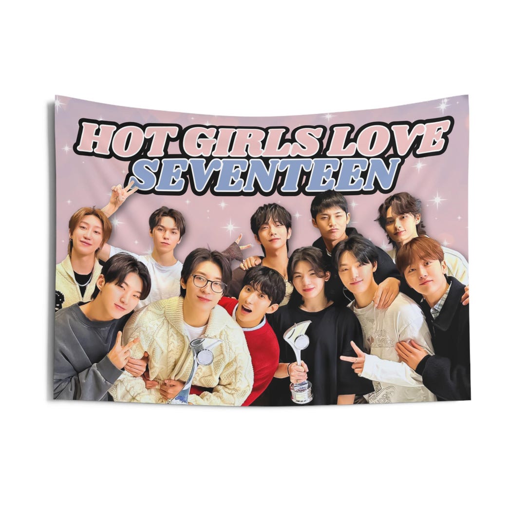 Svt Members Album Award Hot Girls Flag Banner: Seventeen Carats Kpop ...
