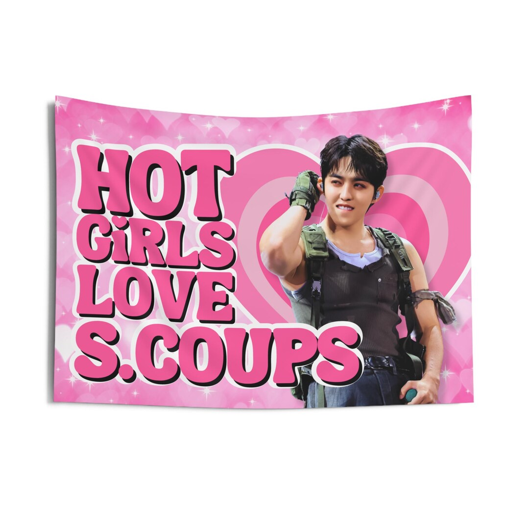 Svt Scoups Tactical Hot Girls Flag Banner: Seventeen Carats Kpop ...