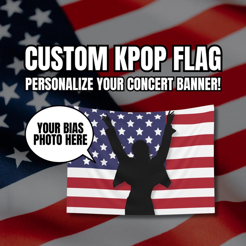 Personalized Kpop Flag Concert Banner, Custom Kpop Flag, Fanmade Merch ...