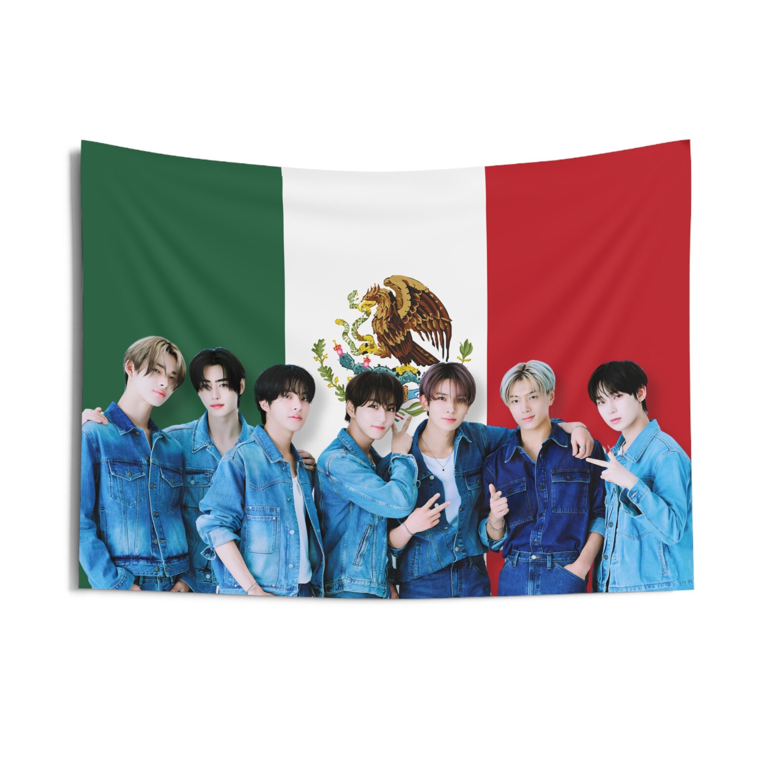 Enhypen Members Anniversary Mexico Flag, Enhypen Member Kpop Flag ...