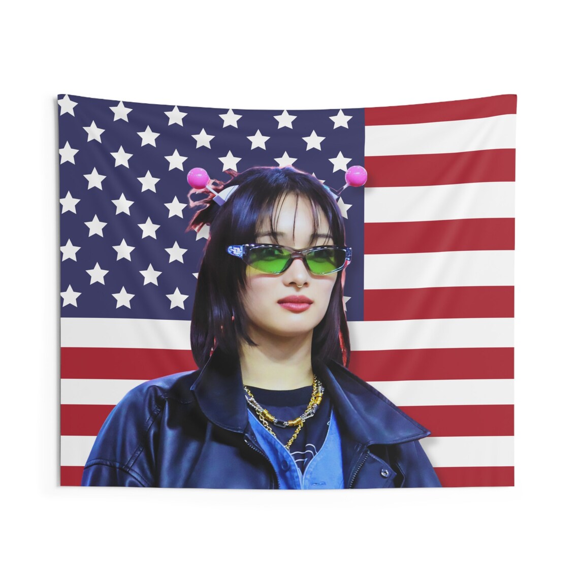 XG Jurin Fanmeet America Flag Banner, Woke up XG 2024 Kpop Flag, XG ...