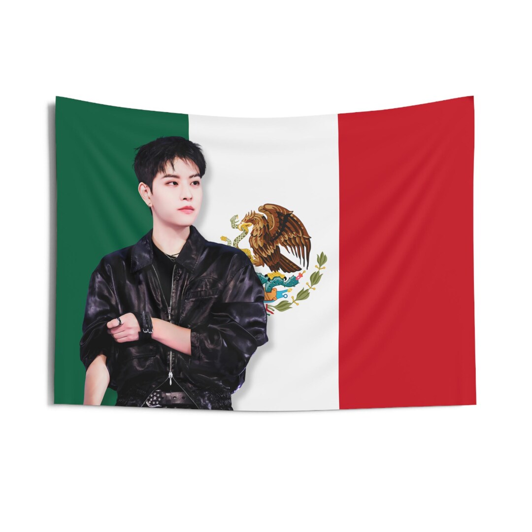Skz Seungmin Short Hair Mexico Flag, Stray Kids Members Kpop Flag, Skz ...