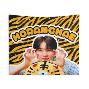 Svt Hoshi Horanghae Flag Banner, Seventeen Hoshi Tiger Kpop Flag ...