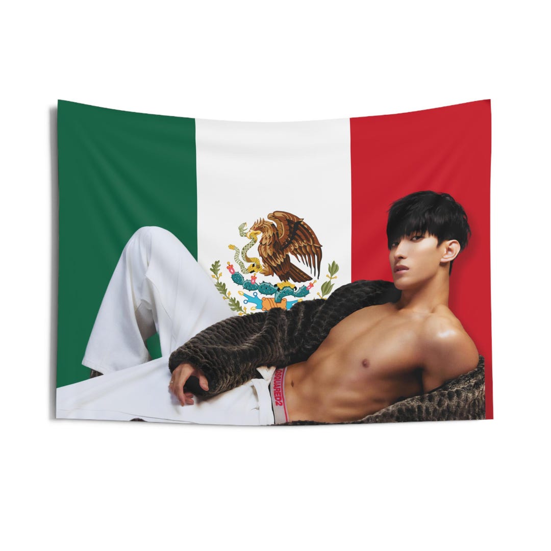 Seventeen DK Abs Magazine Mexico Flag, SVT Members Kpop Flag, Seventeen ...