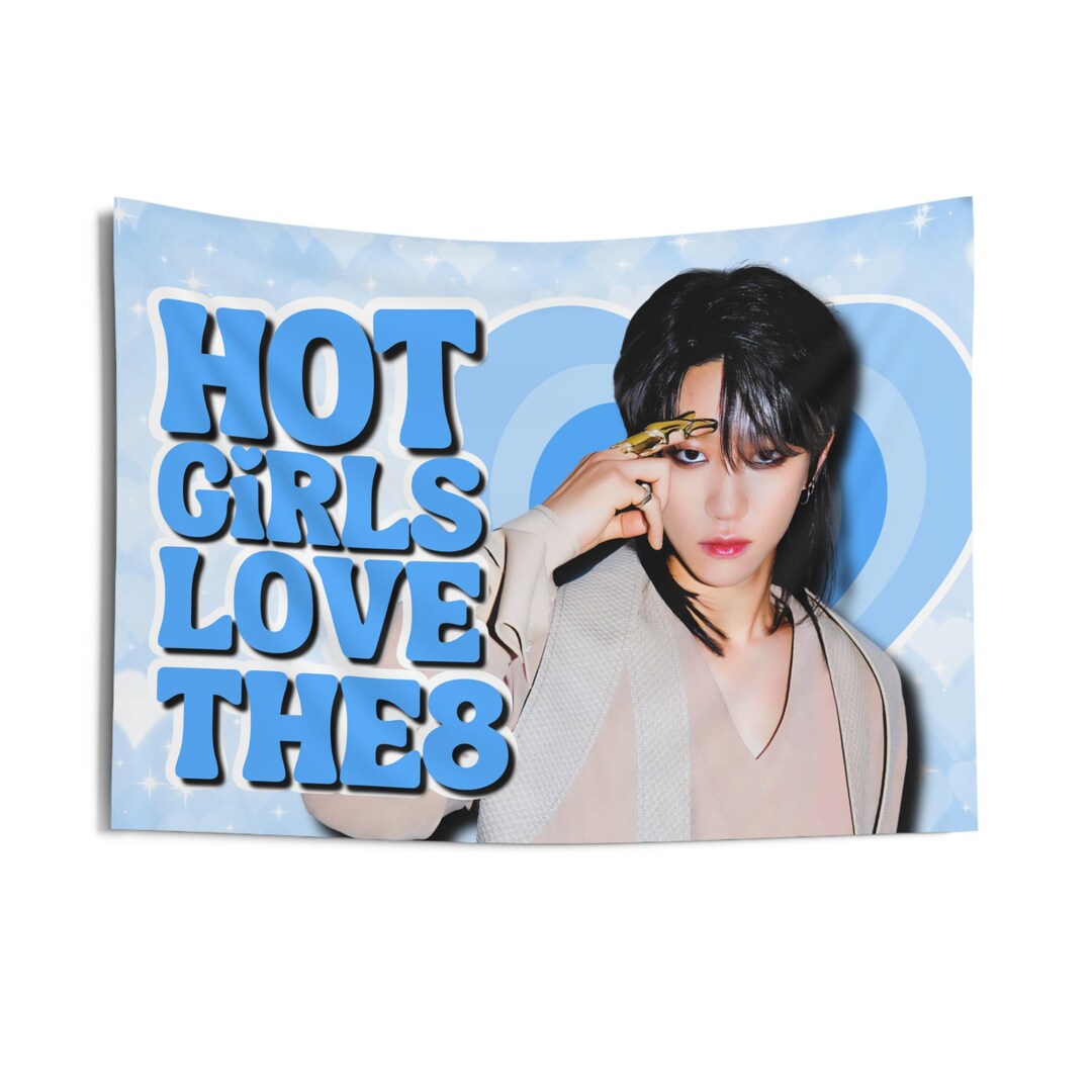 SVT The8 Minghao Blue Hot Girls Concert, Seventeen Members Kpop Flag ...
