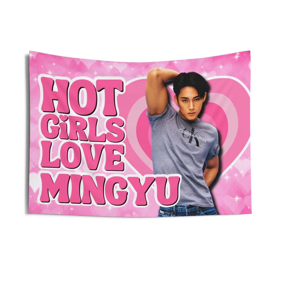 Svt Mingyu Jeans Hot Girls Concert Banner, Seventeen Members Kpop Flag ...
