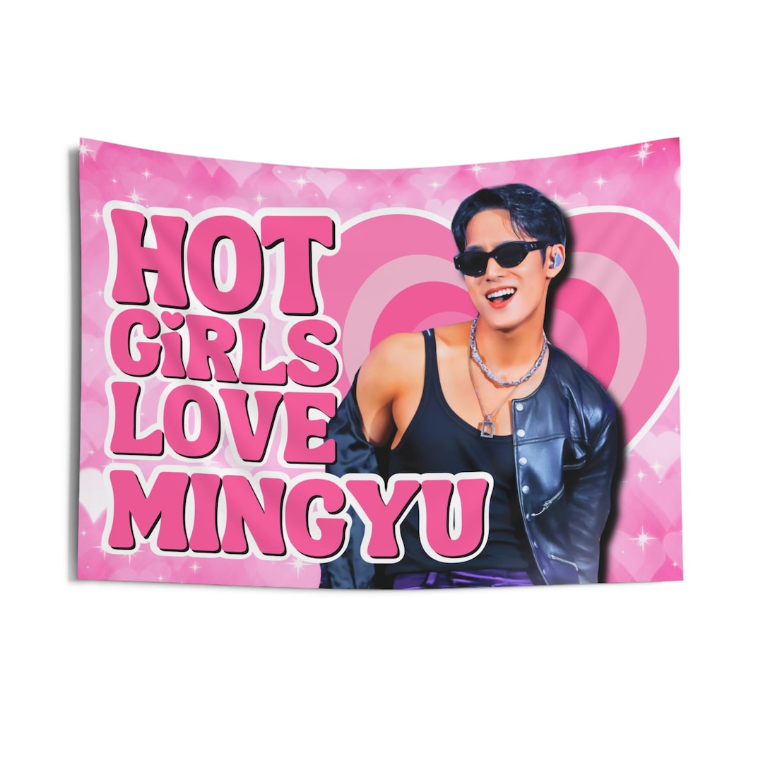 Svt Mingyu Hot Girls Concert Banner, Seventeen Members Kpop Flag, Svt ...
