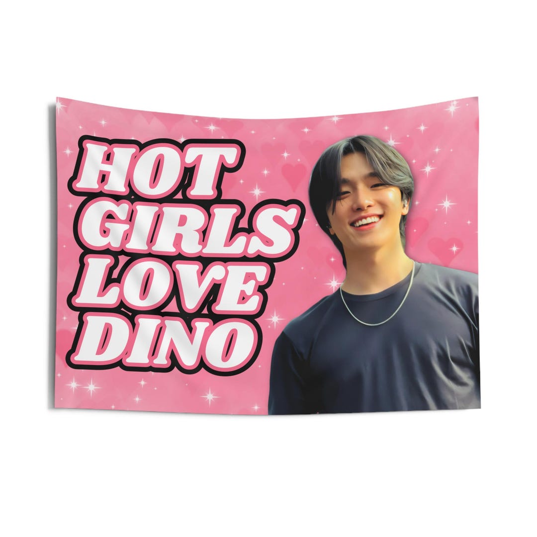 Svt Dino Smile Pink Hot Girls Concert Flag Banner: Seventeen Carats ...