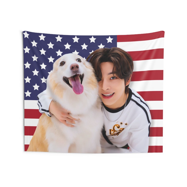 Enhypen Jake Layla Flag Banner Enhypen Jake Kpop American Flag
