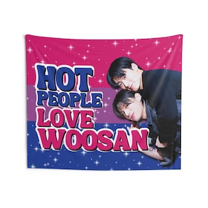 Ateez Woosan Bisexual Hot Girls Banner, Ateez San Wooyoung Kpop Flag ...