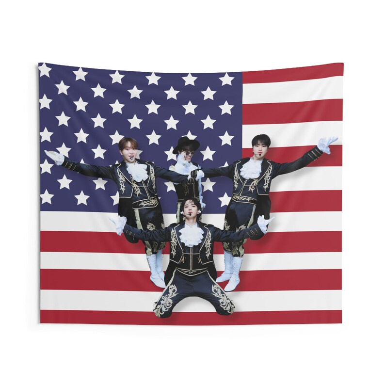 SEVENTEEN BSS Dino America Flag Banner, Svt GDA Hoshi Dk Seungkwan Dino ...