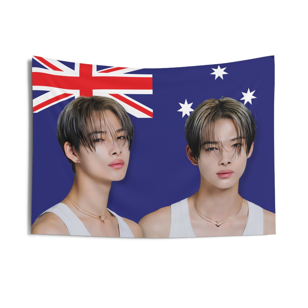 ENHYPEN Niki Australia Flag Banner, Enhypen Tour 2024 Kpop Flag ...