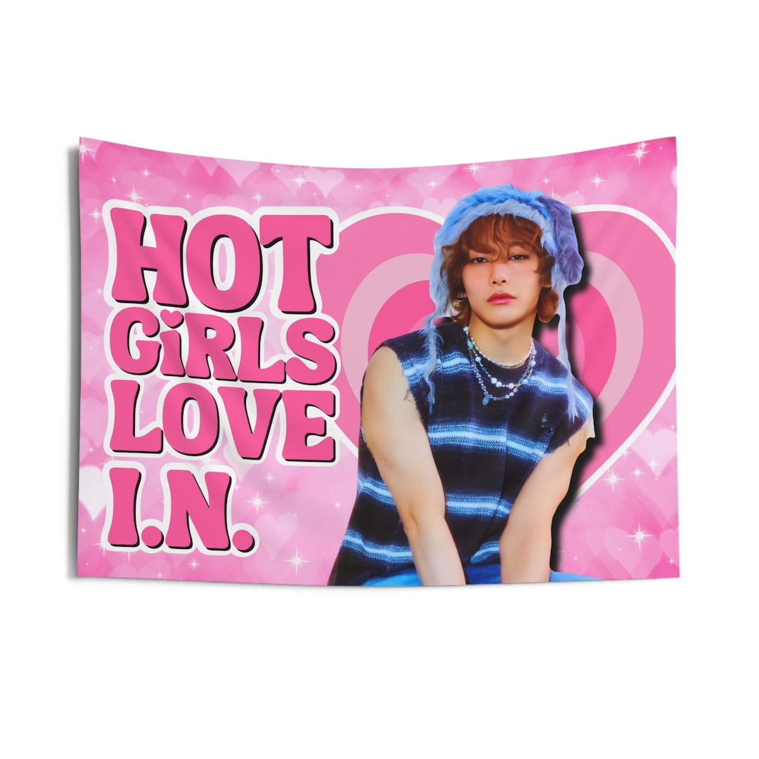 SKZ I.N. Jeongin Hot Girls Concert Banner, Stray Kids Members Kpop Flag ...