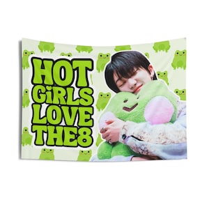 Svt Minghao The8 Frog Hot Girls Concert Banner, Seventeen Kpop Flag ...