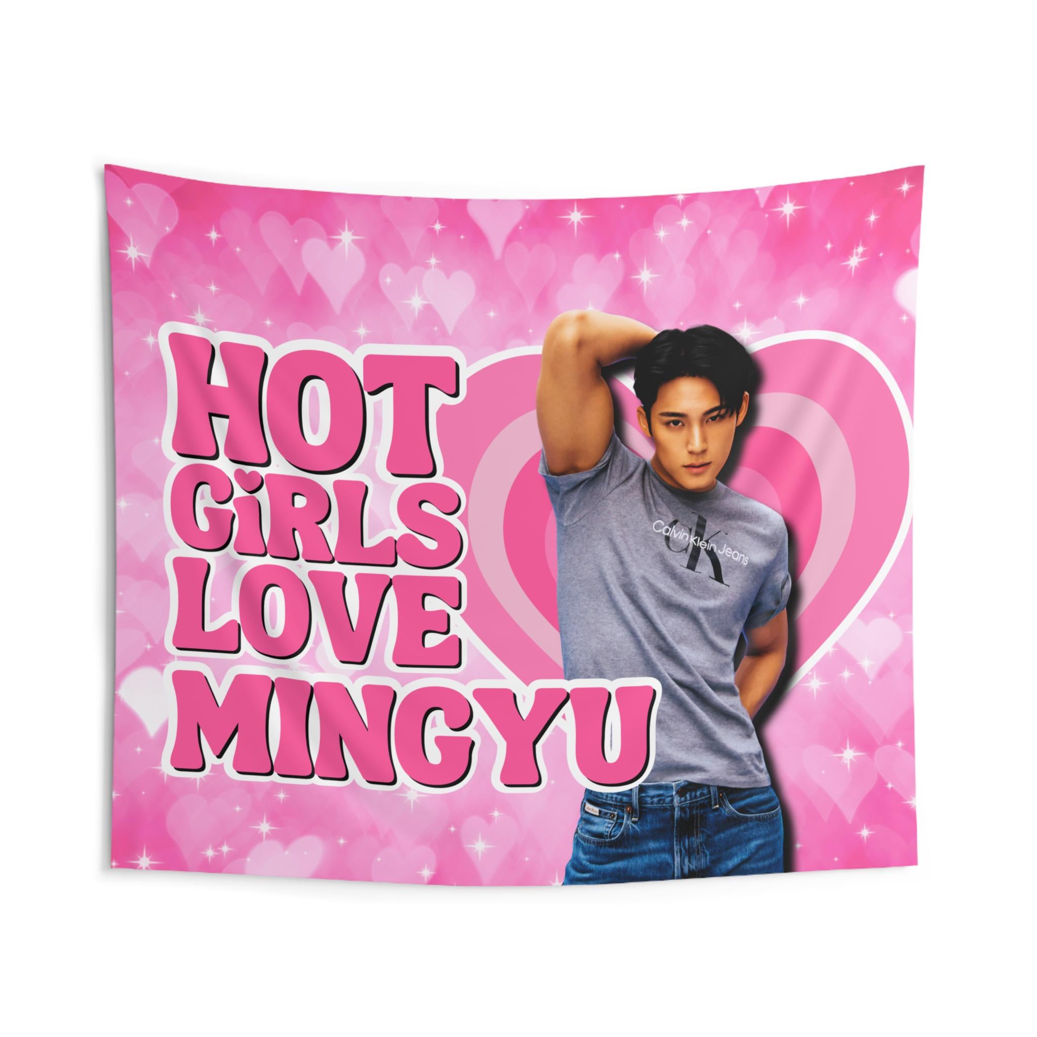 Svt Mingyu Jeans Hot Girls Concert Banner, Seventeen Members Kpop Flag ...