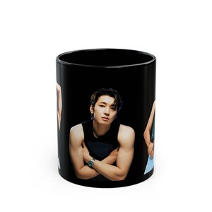 SVT Wonwoo Magazine Black Mug, Seventeen Members Kpop Mug, Seventeen ...