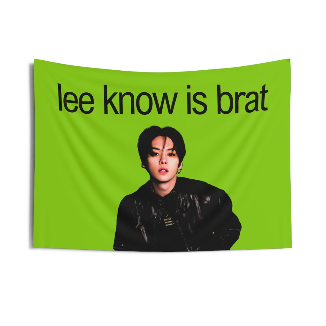 Skz Lee Know Brat Concert Banner, Stray Kids Lee Know Kpop Flag, Skz ...