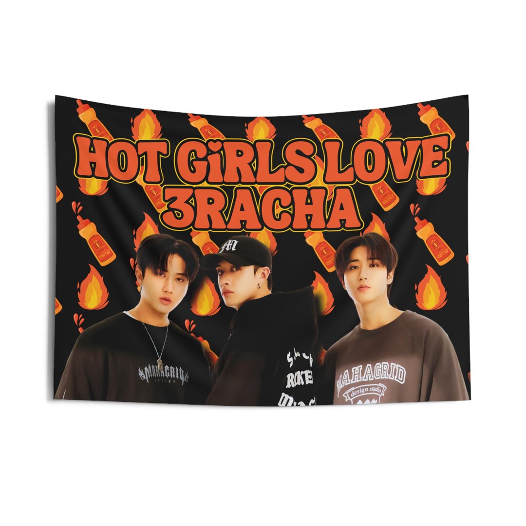 Skz 3racha Hot Girls Banner, Stray Kids Chan Han Changbin Kpop Flag ...
