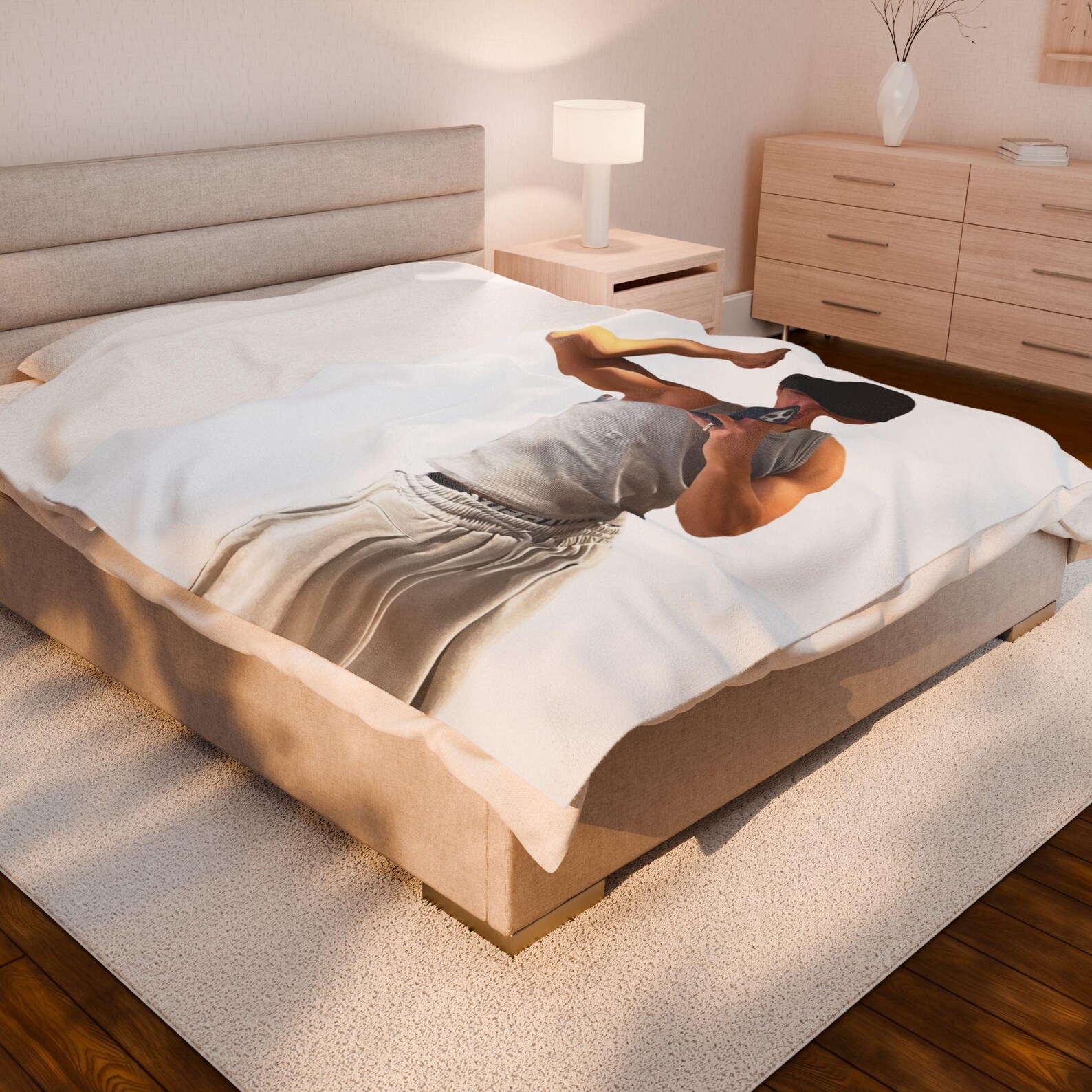 Svt DK Biceps Selfie 2025 Plush Blanket, Seventeen Members Kpop Blanket ...