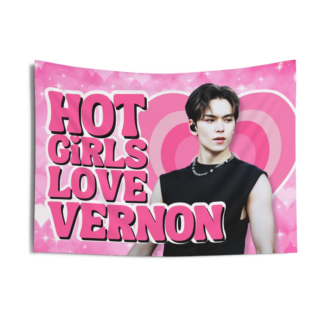 Svt Vernon Lips Hot Girls Banner, Seventeen Members Kpop Flag, Svt Tour ...