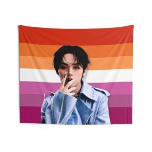 Skz Lee Know Ate Lesbian Flag, Stray Kids Members Kpop Flag, Skz ...