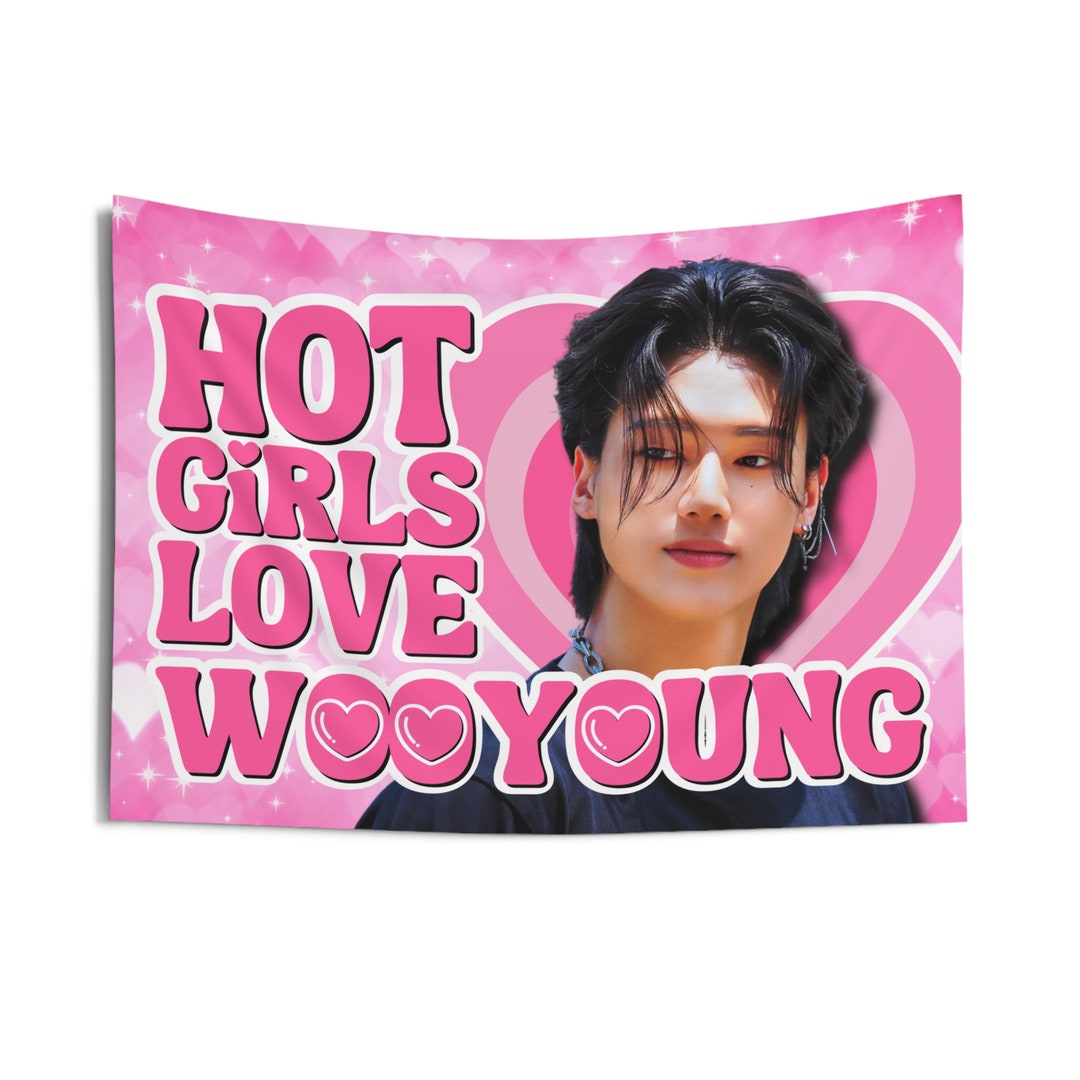 Ateez Wooyoung Hot Girls Concert Banner, Ateez Coachella Kpop Flag ...