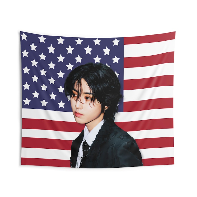 Skz Han Jisung Ate America Flag, Stray Kids Members Kpop Flag, Skz Tour ...