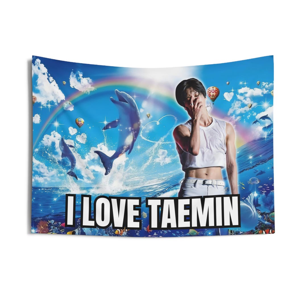 Shinee Taemin Dolphin Meme Concert Banner, Taemin Tour Kpop Flag ...