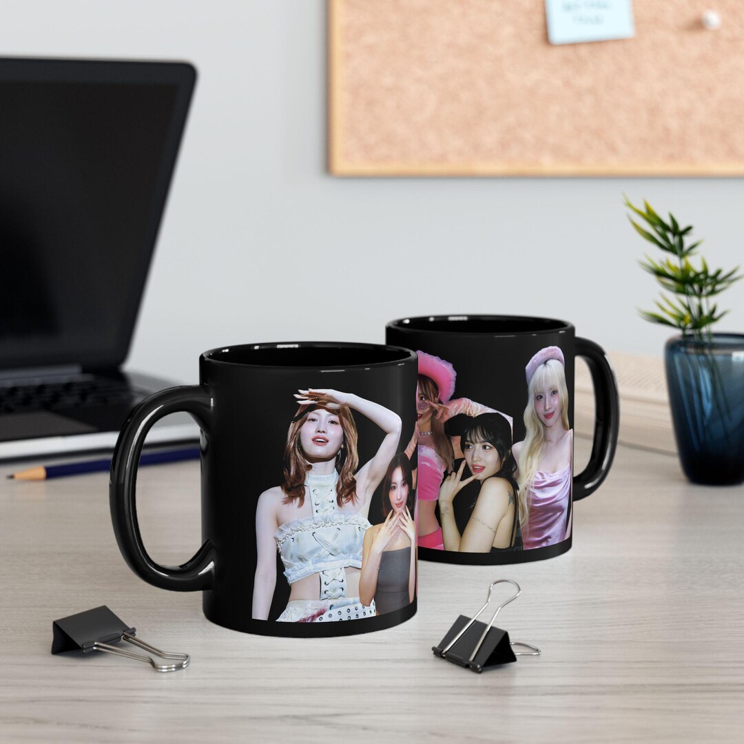 Twice Momo Photo Collage Black Mug: Onces Kpop Concert Tour Merch 2026 ...
