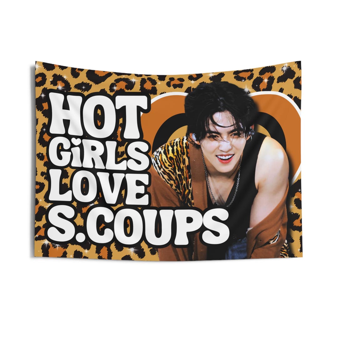 Svt S.coups Leopard Hot Girls Banner, Seventeen Members Kpop Flag, Svt ...