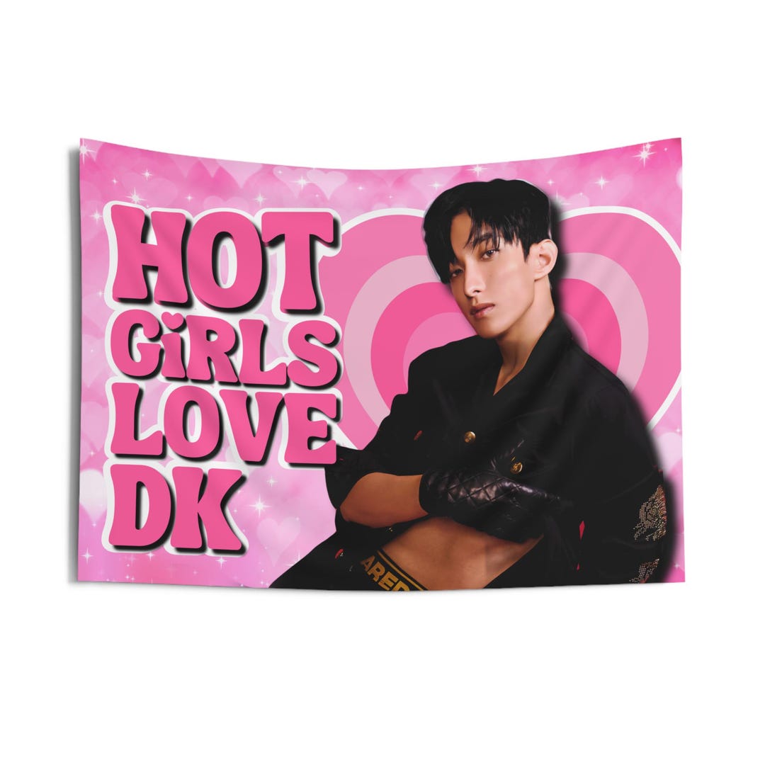 SVT DK Abs Pink Hot Girls Concert Banner, Seventeen Members Kpop Flag ...