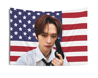 Skz Lee Know Photoshoot Australia Flag, Stray Kids 2024 Kpop Flag ...