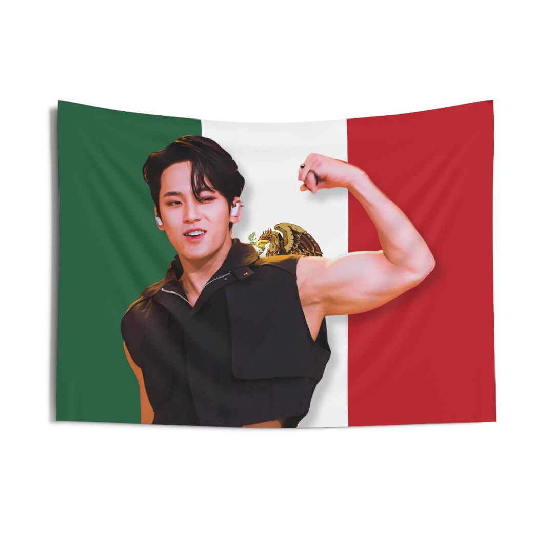 SVT Mingyu Biceps Mexico Flag, Seventeen Members Kpop Flag, Seventeen ...