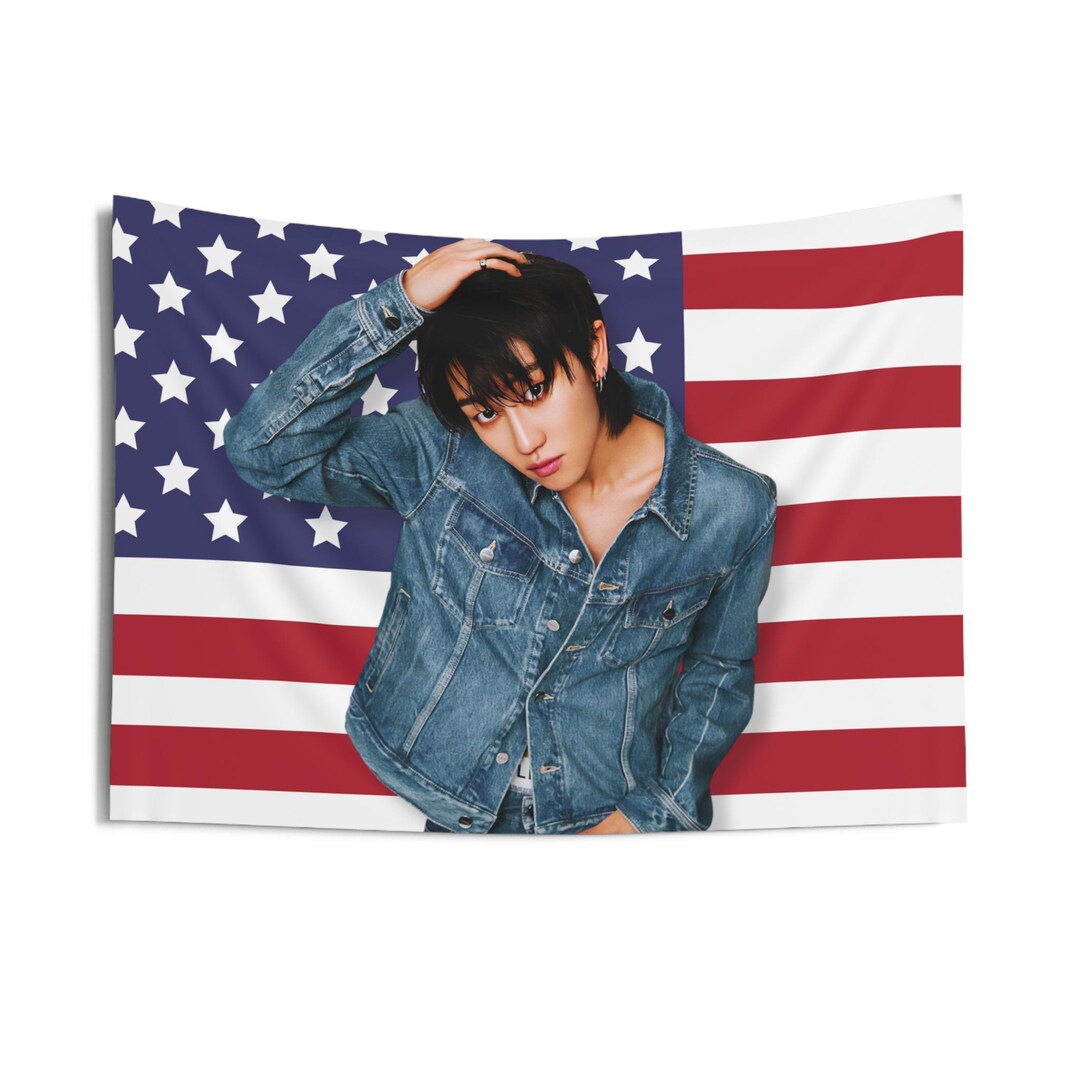 Svt Minghao The8 Photo Flag Banner, Seventeen Kpop American Flag ...