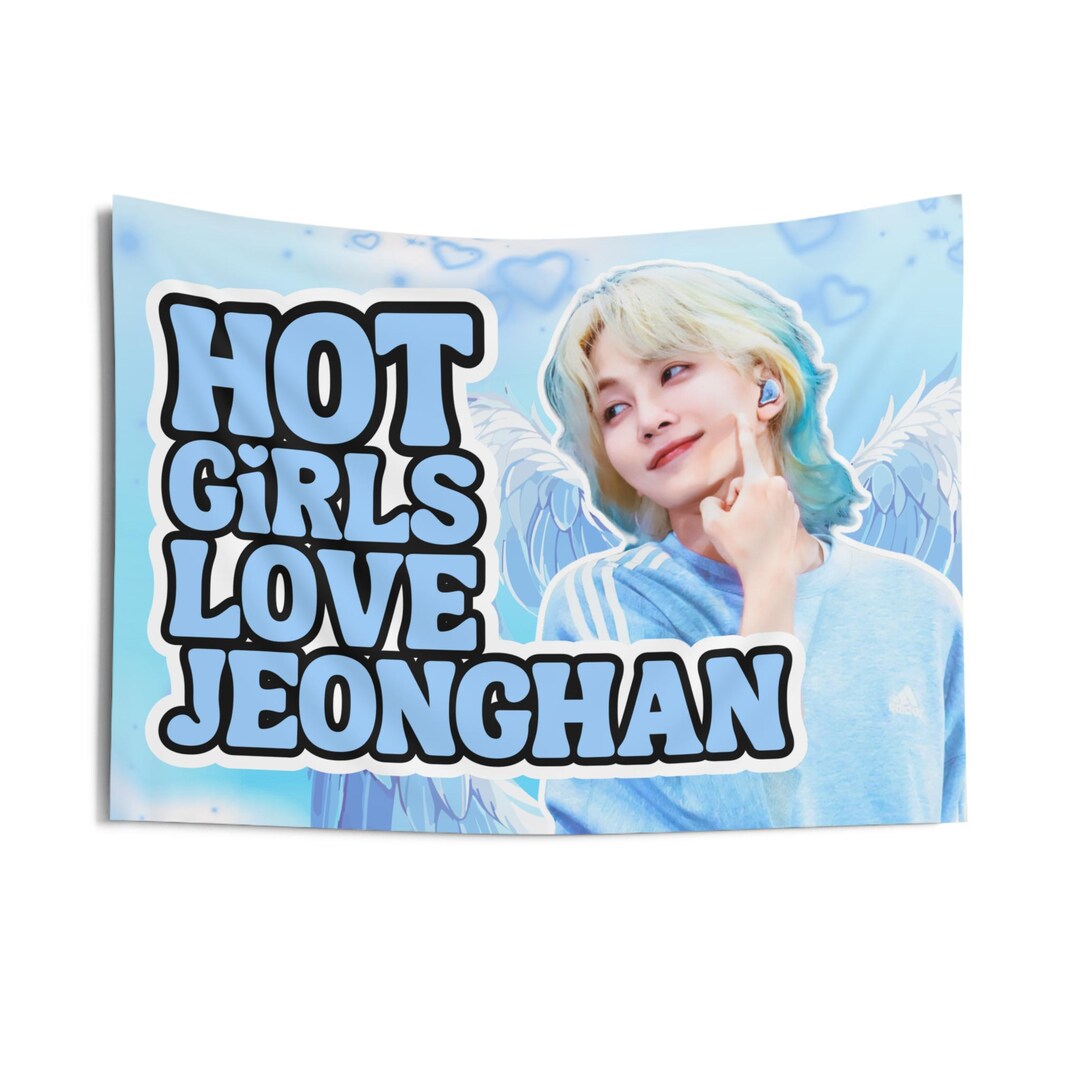 Svt Jeonghan Angel Hot Girls Concert Banner, Seventeen Members Kpop ...